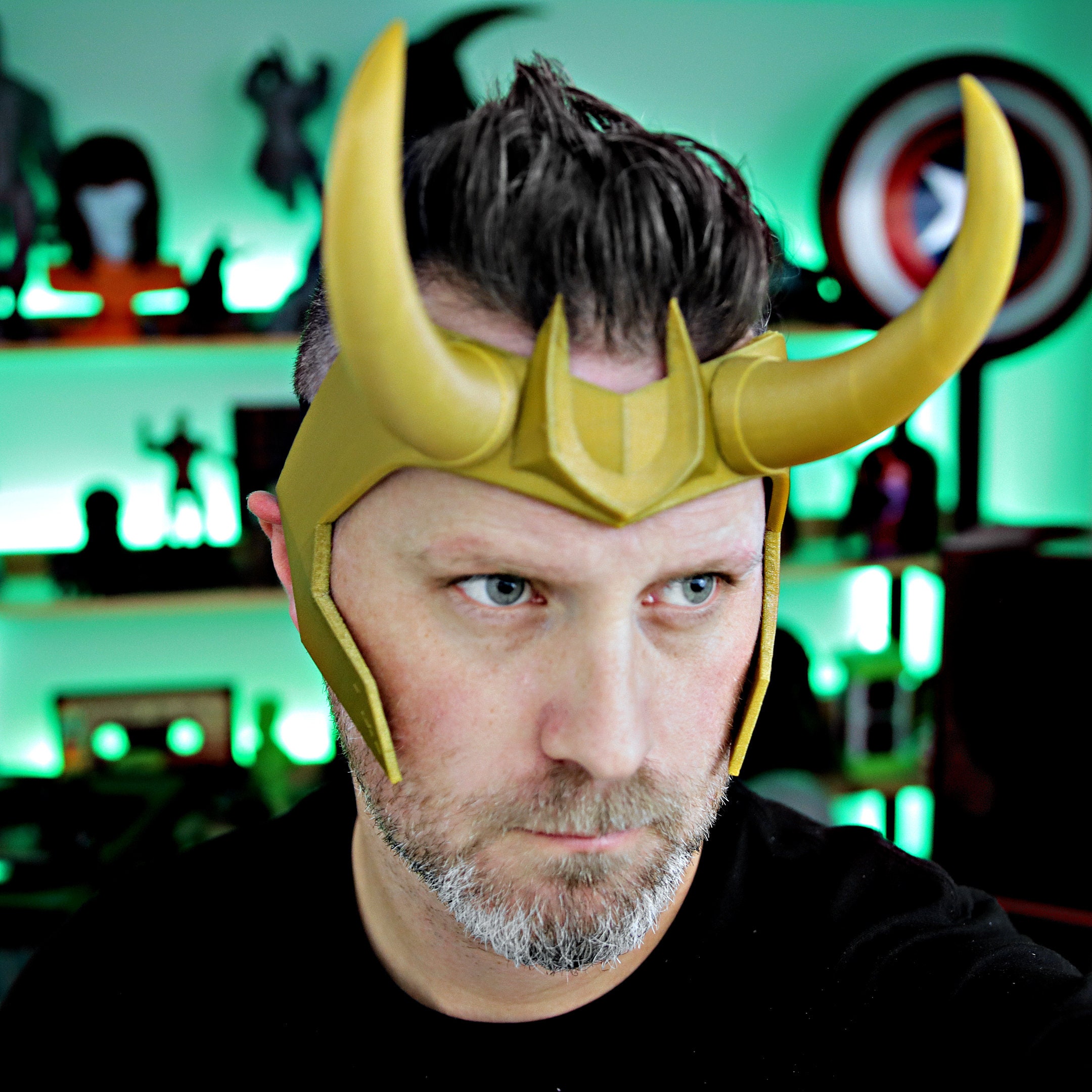 Thor Ragnarok Loki Crown With Horns Mask Helmet Cosplay Party Prop