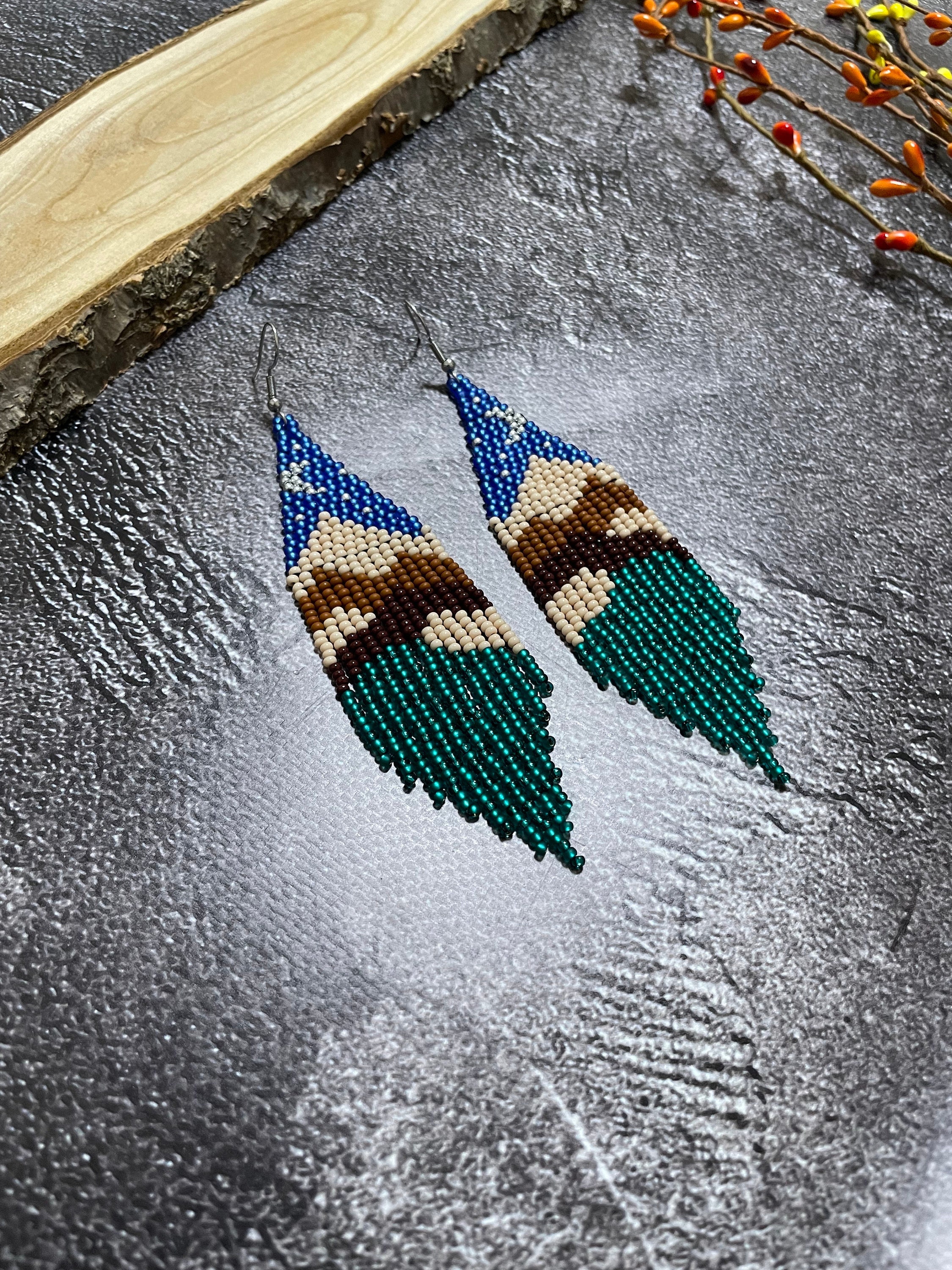 Beaded Earrings Etsy Canada