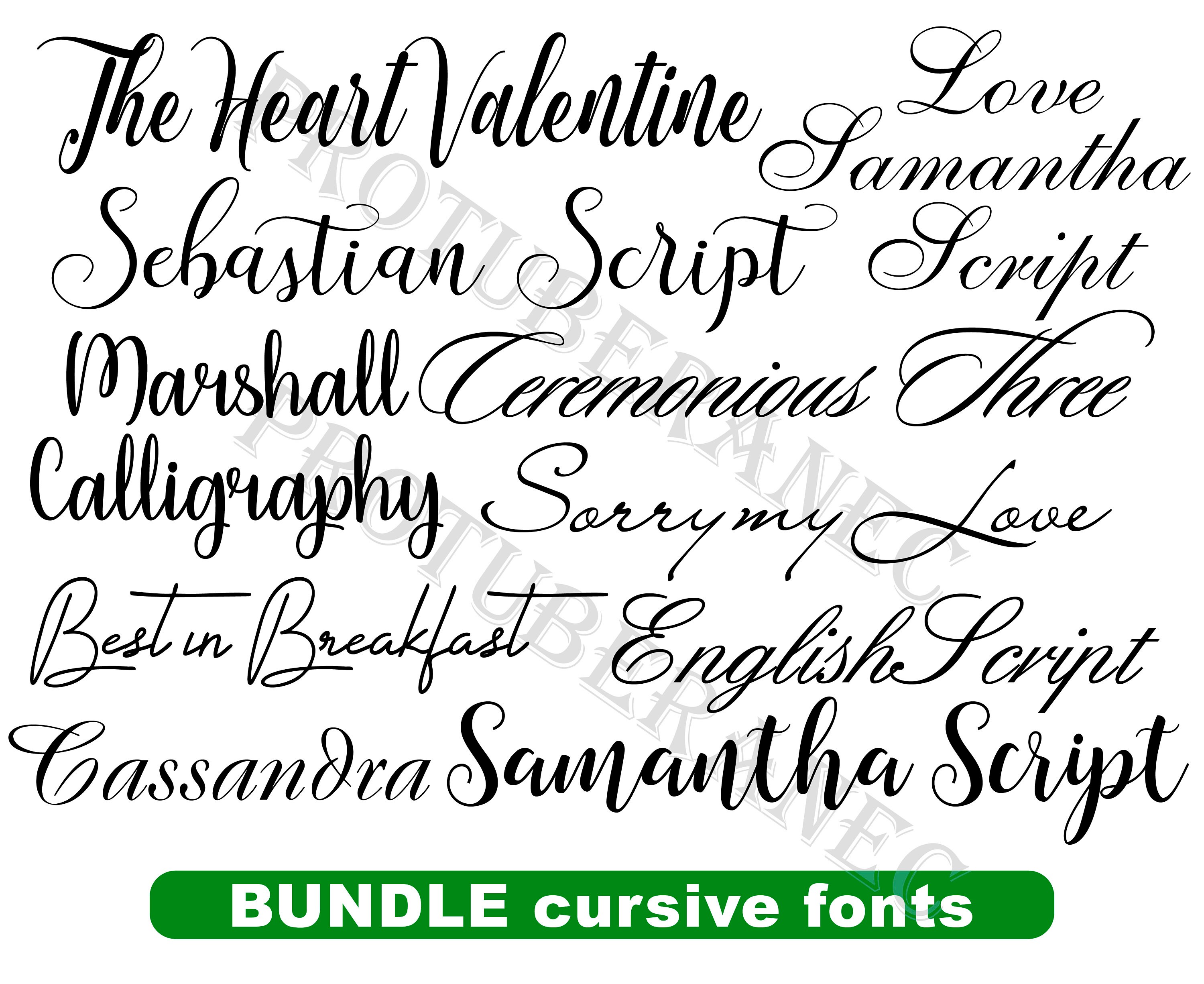 Cursive Fonts Bundle Cursive Fonts For Cricut Cursive Font Etsy 0 Hot