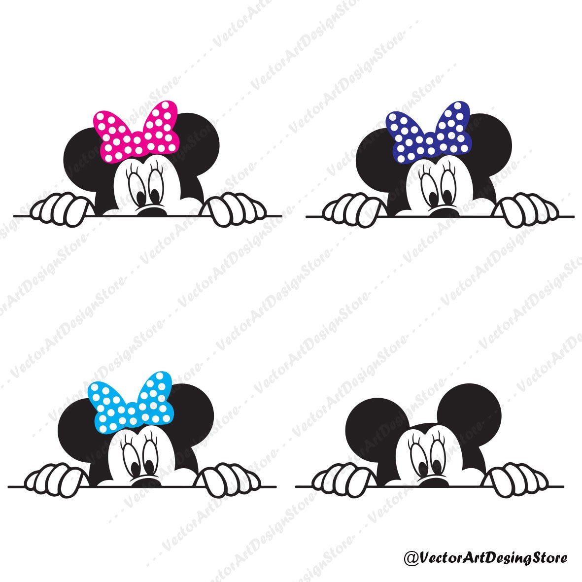 Mickey Mouse Svg Mickey Mouse Peeking Peeking Minnie Mouse Etsy 0 The