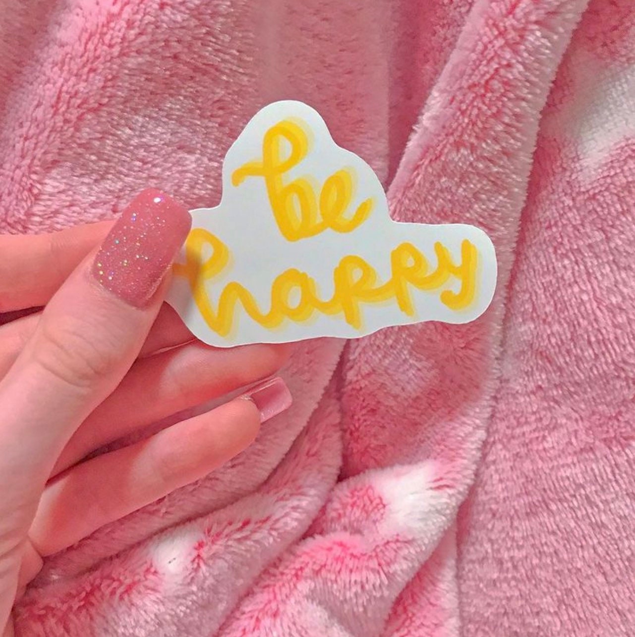 Be Happy Sticker Etsy 4410 Hot Sex Picture