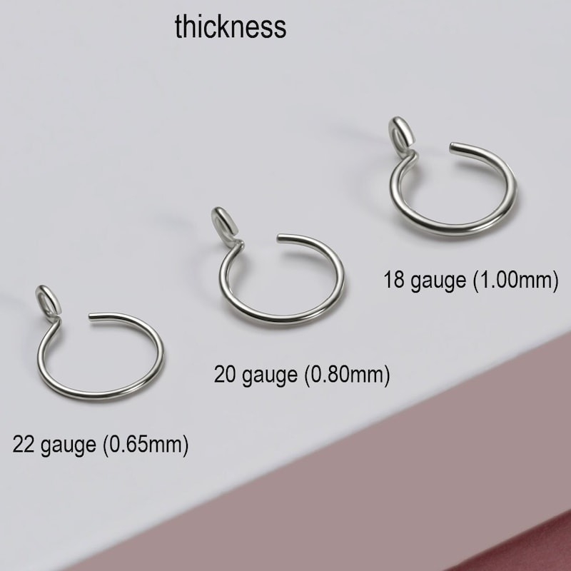 Fake Lip Ring Etsy