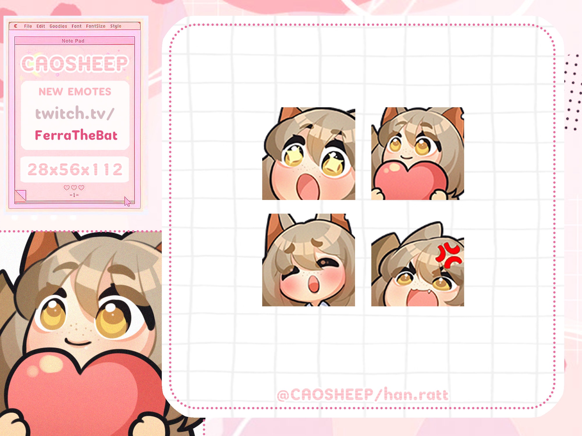 Custom Emotes Emojis Stickers Pack For Twitch Discord And Etsy 3968