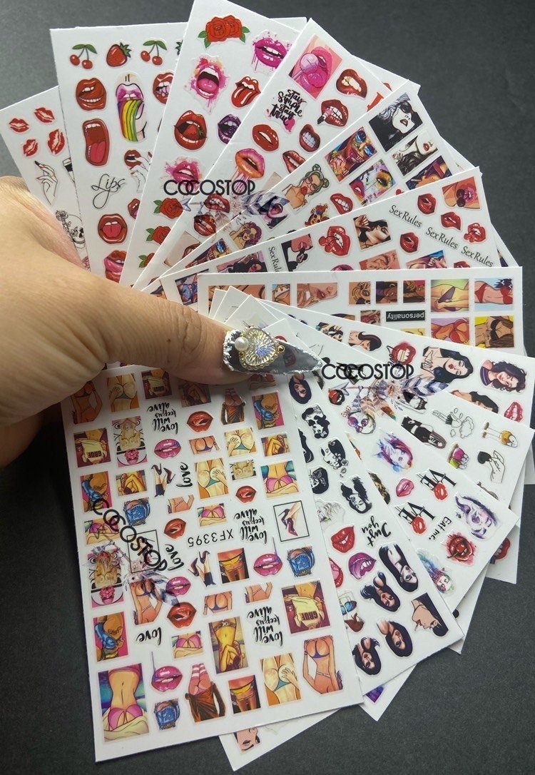 Sexy Nail Stickers Etsy