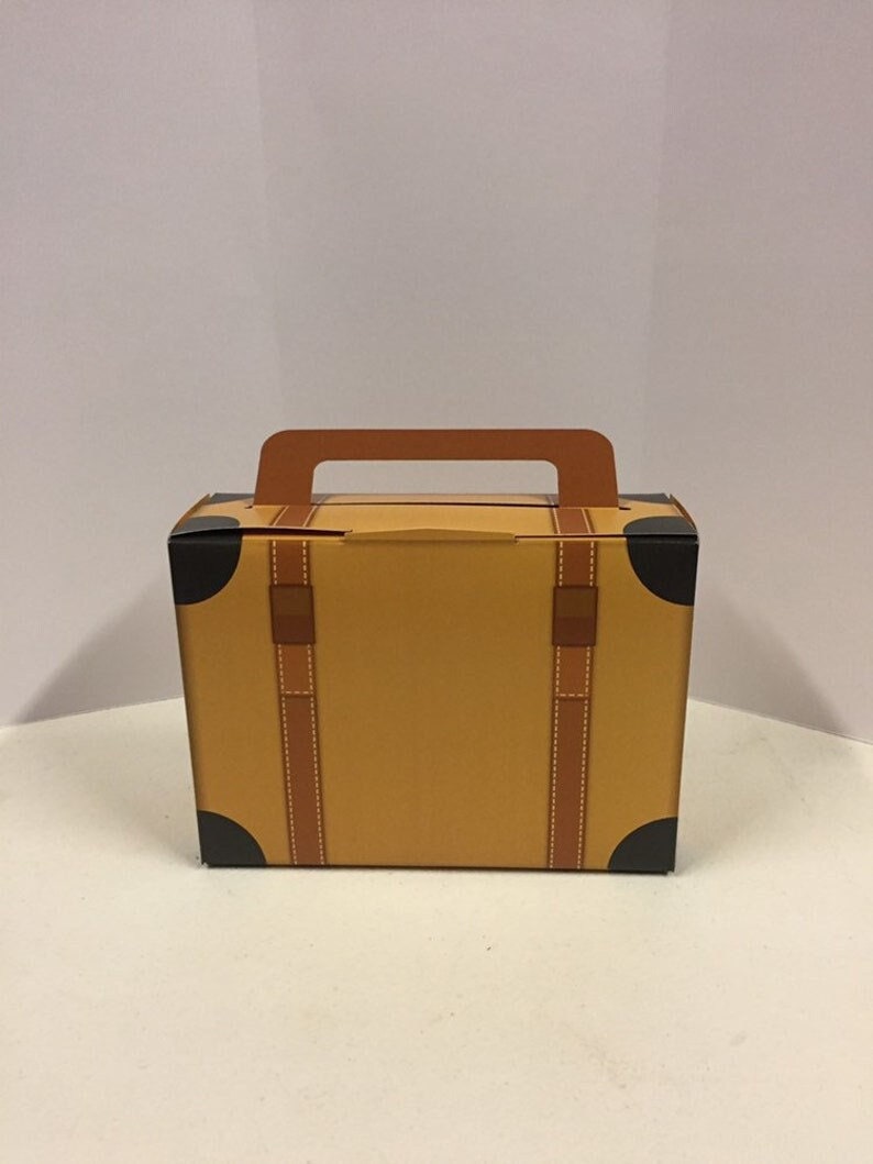 Suitcase Luggage Boss Birthday Babyshower Wedding Favor Box Etsy