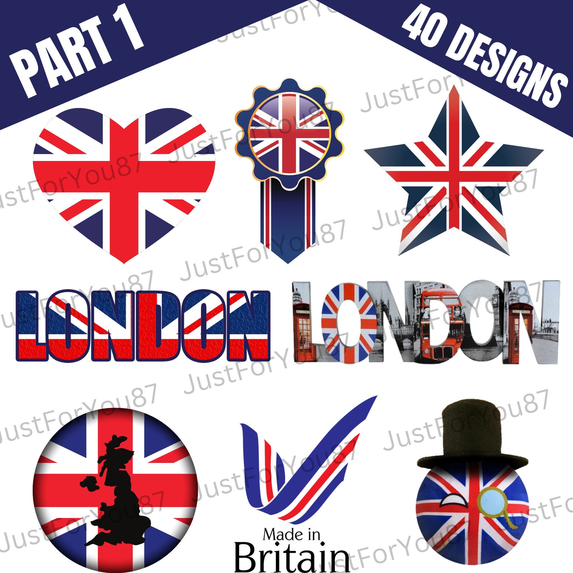 Uk Flag Etsy
