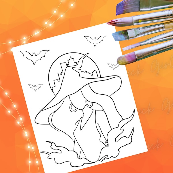 Paint And Sip Witch Etsy