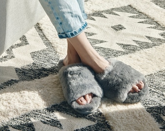 Pink Spa Sheepskin Slippers | Etsy