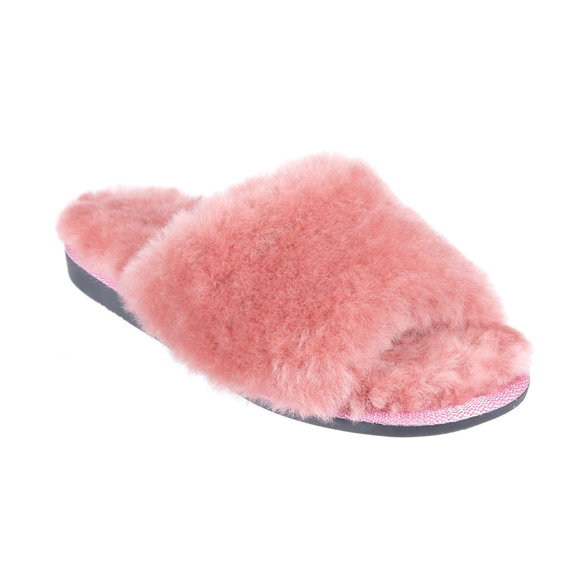 Pink Spa Sheepskin Slippers - Etsy