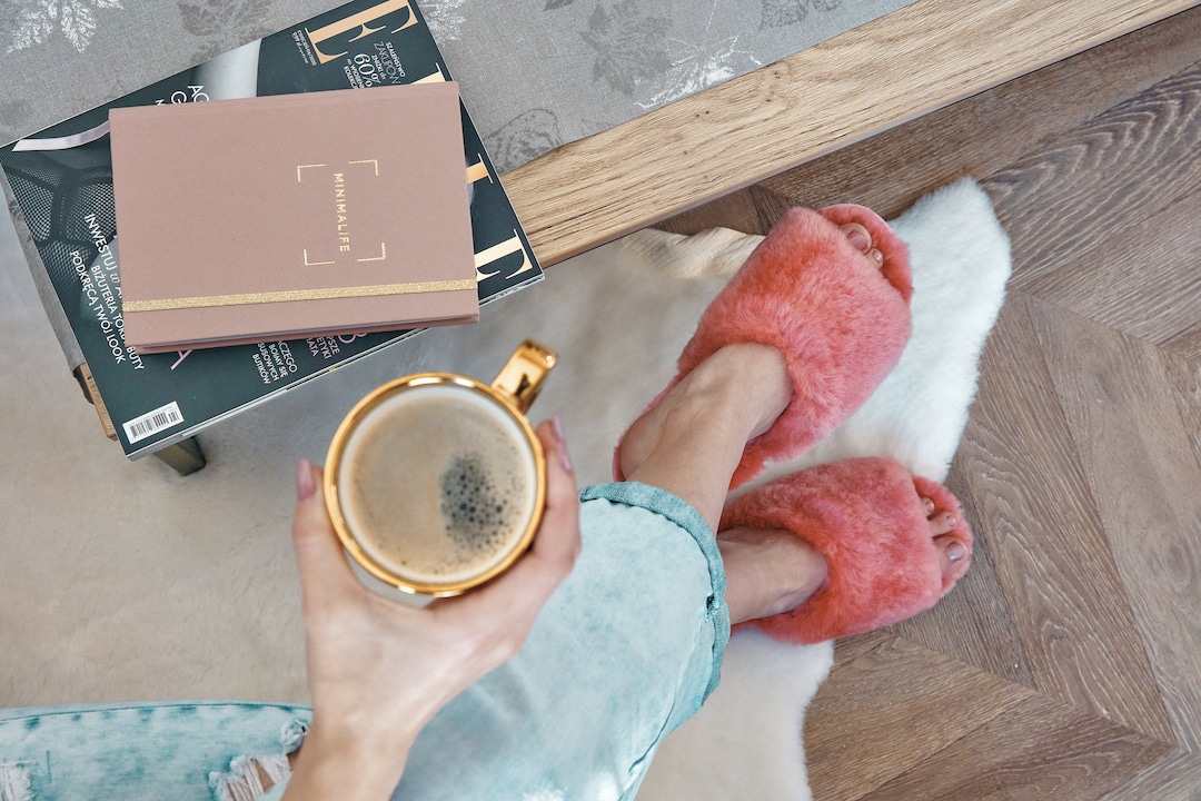 Pink Spa Sheepskin Slippers - Etsy