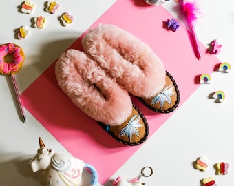 Pink Candy Slippers - Etsy