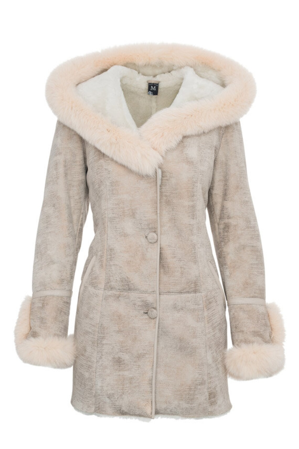 Lunia Cream Shearling Coat - Etsy UK