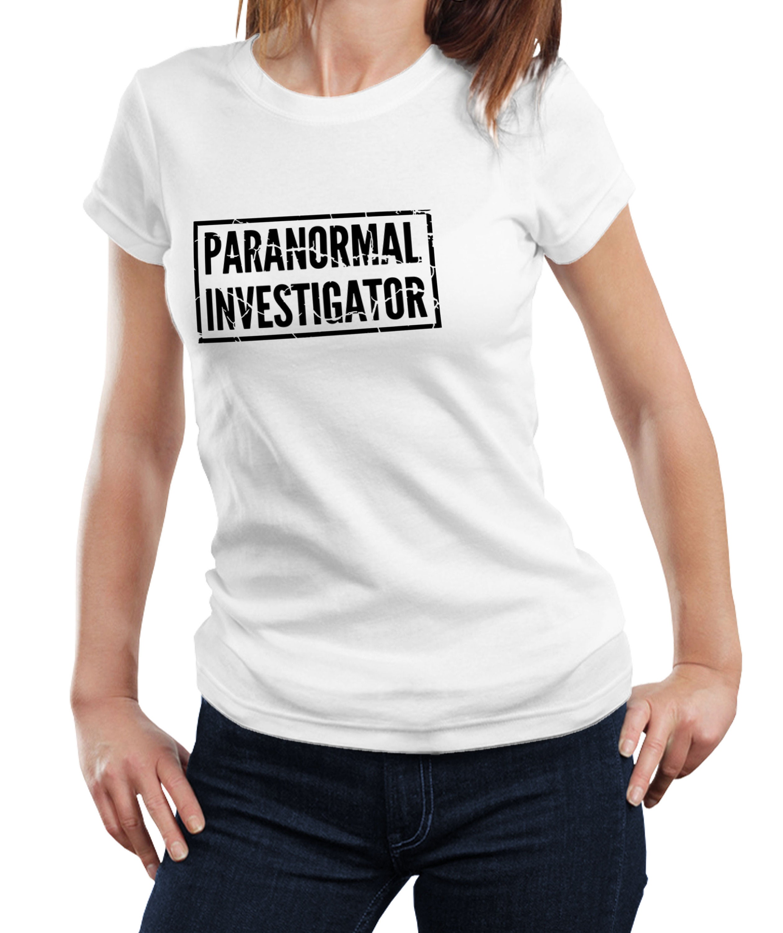 Paranormal Investigator - Ghost Hunter Haunted Gift Women Ladies T ...