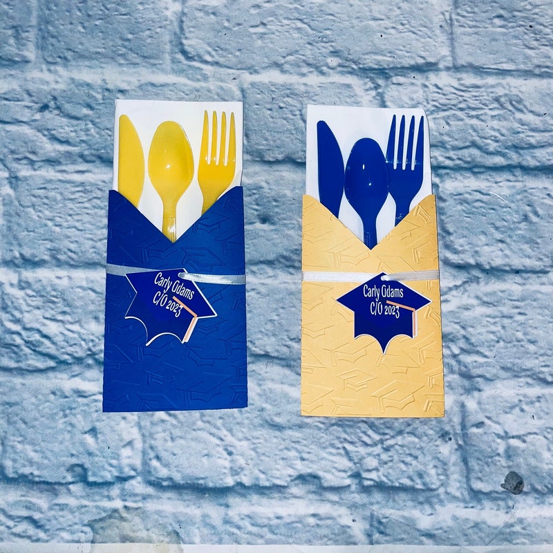 Personalized Wrappers for Graduation Silverware - Etsy