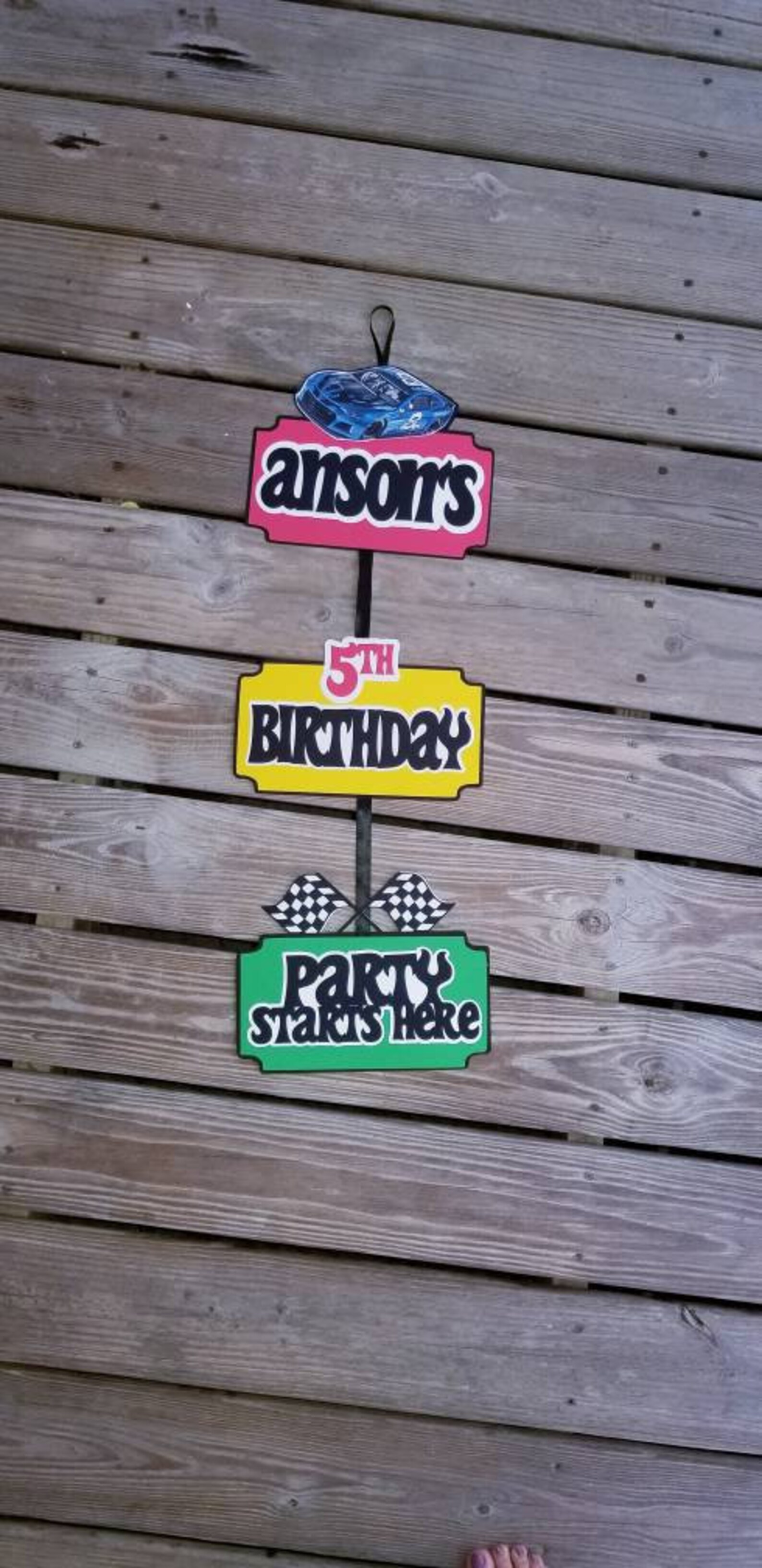 Road Sign. Race Car Birthday. - Etsy