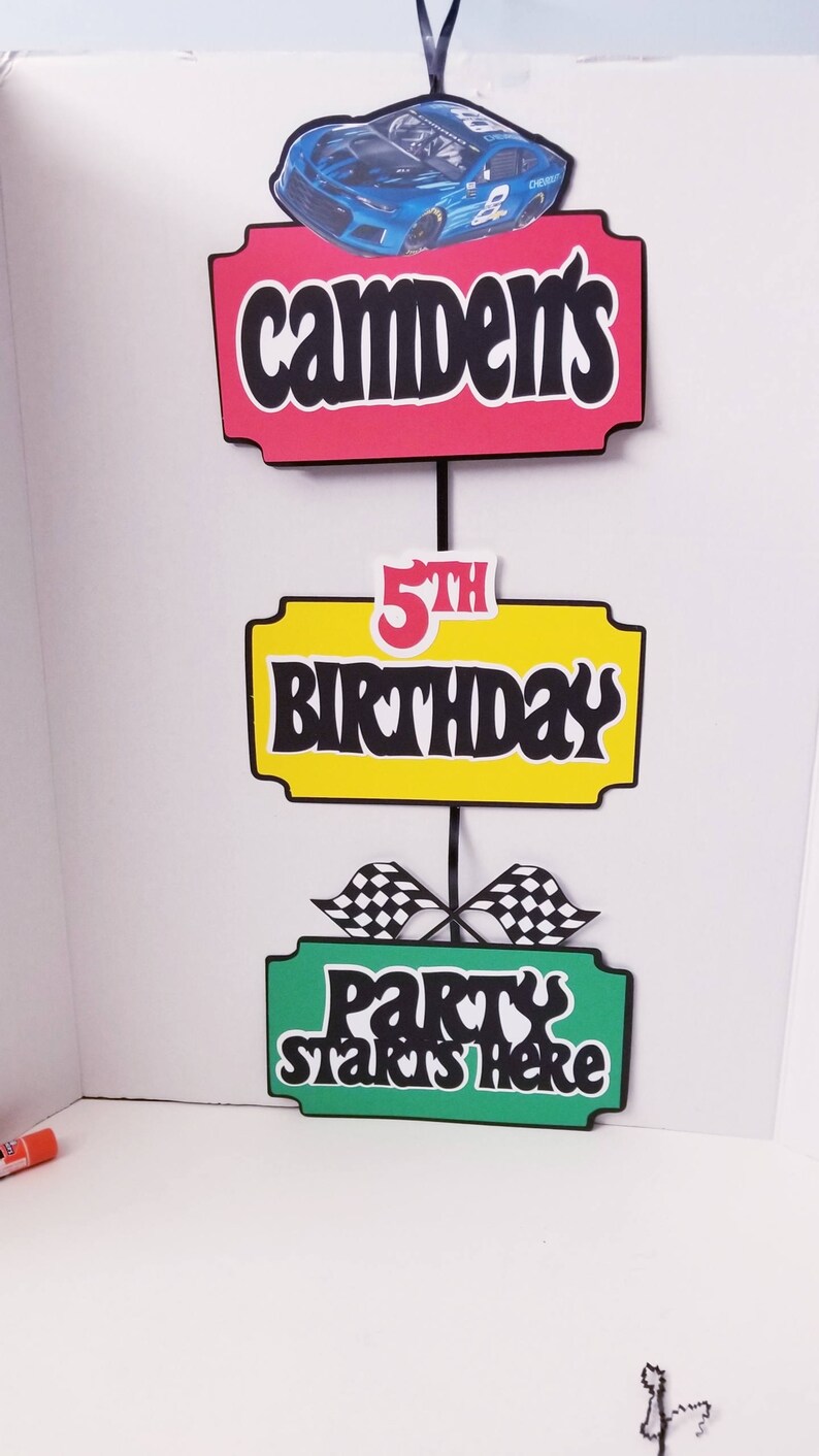 Road Sign. Race Car Birthday. - Etsy