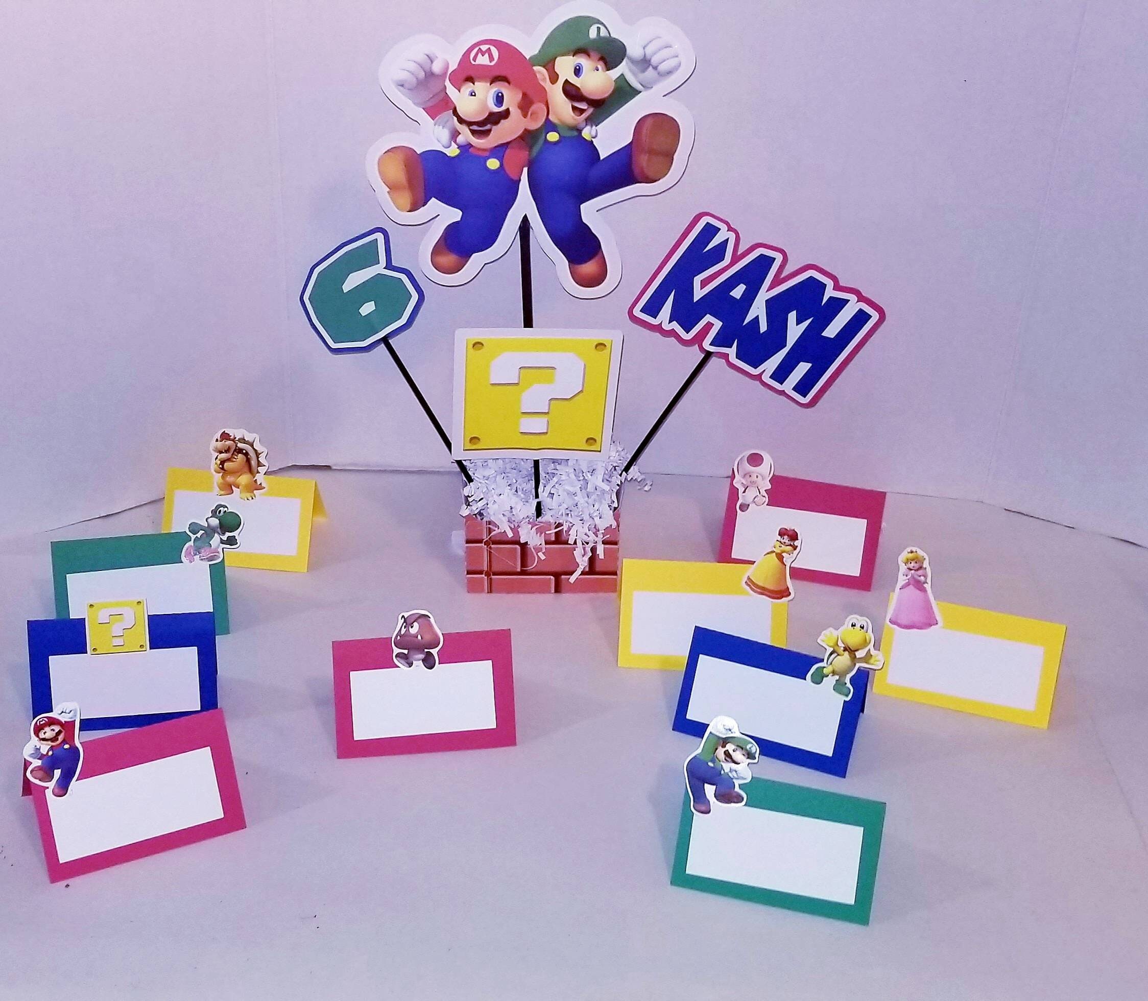Mario Party Food cards. Seating cards. Food labels. | Etsy