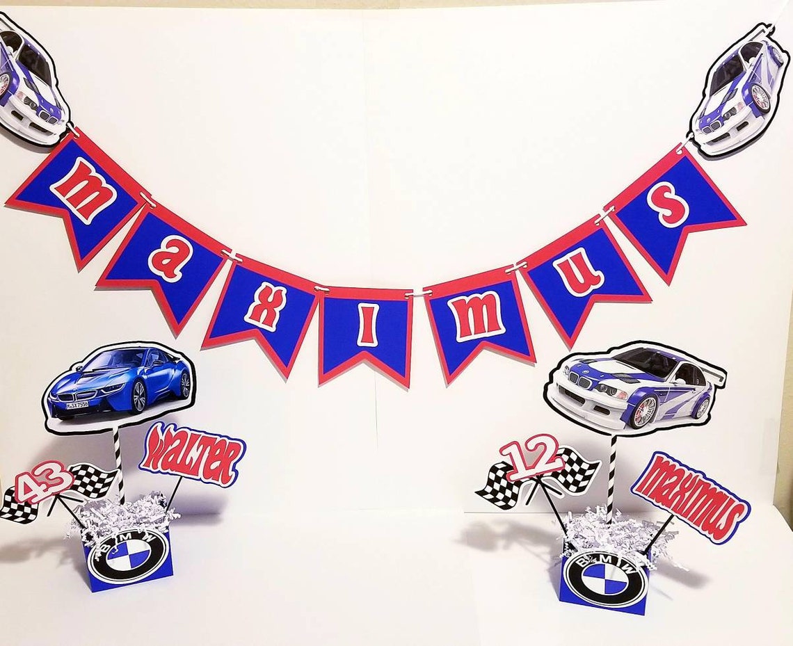 Centerpiece BMW Themed - Etsy