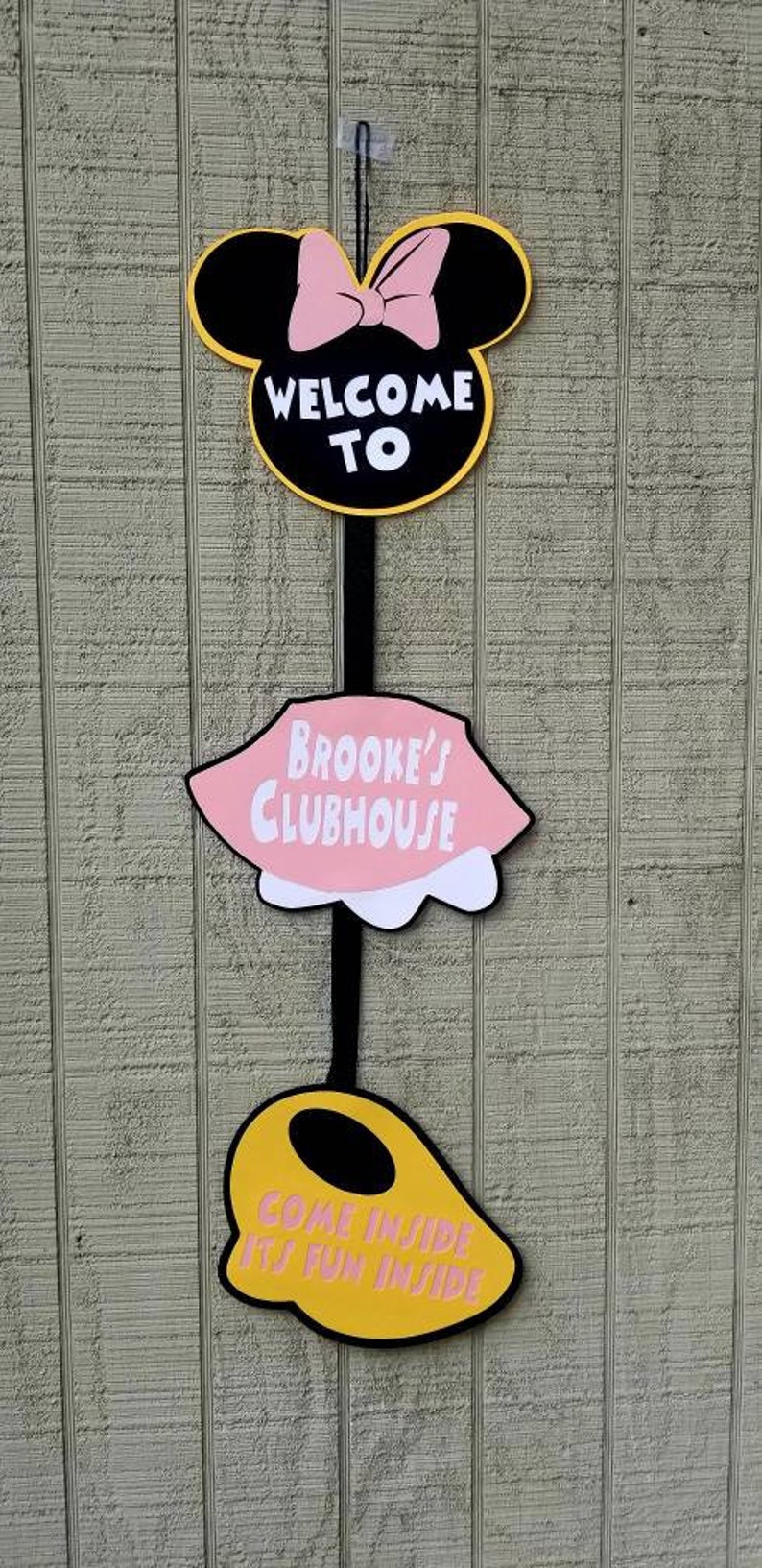 Personalized Minnie Sign. Come Inside It's Fun Inside. See - Etsy