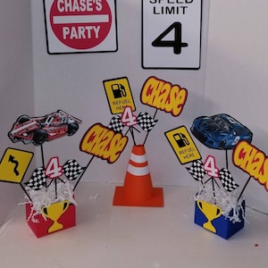 Centerpiece Race Car Themed - Etsy