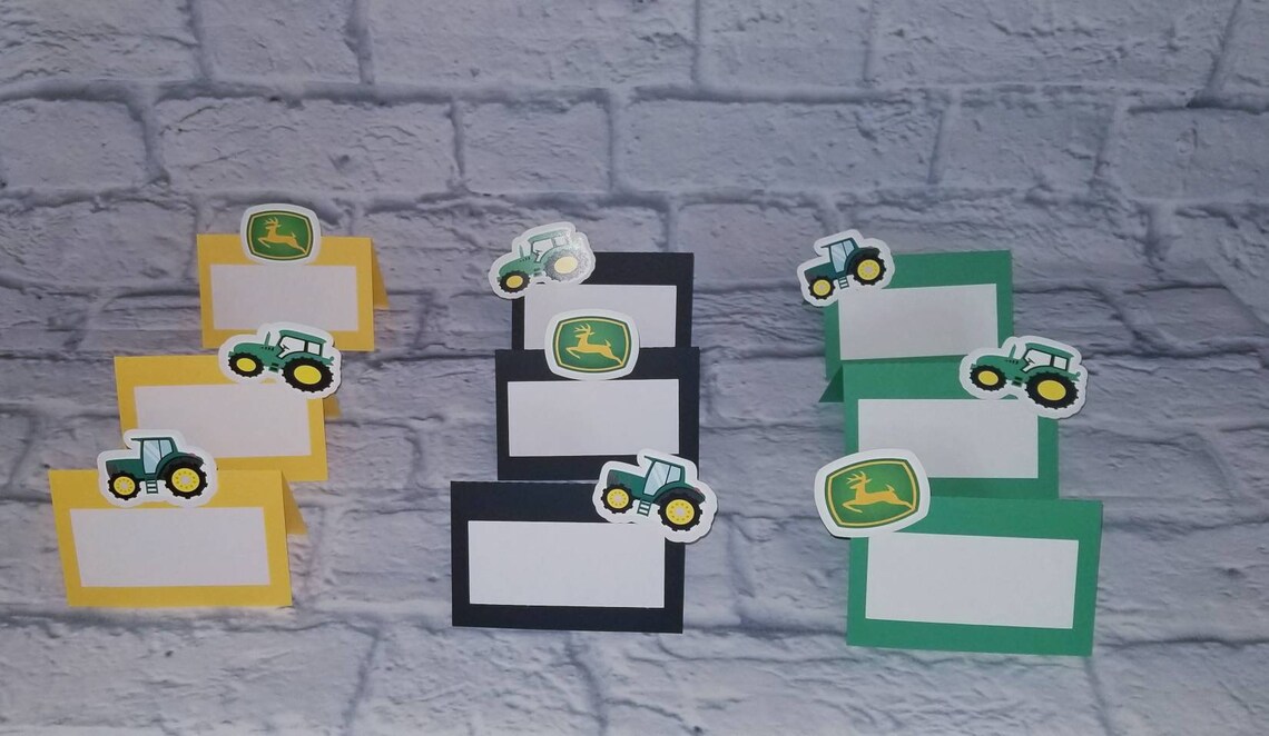 TRACTOR Tent Cards, Seating Cards, Food Labels. - Etsy