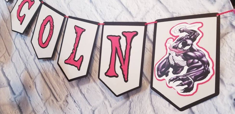 Banner Venom Personalized | Etsy