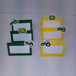 TRACTOR Tent Cards, Seating Cards, Food Labels. - Etsy
