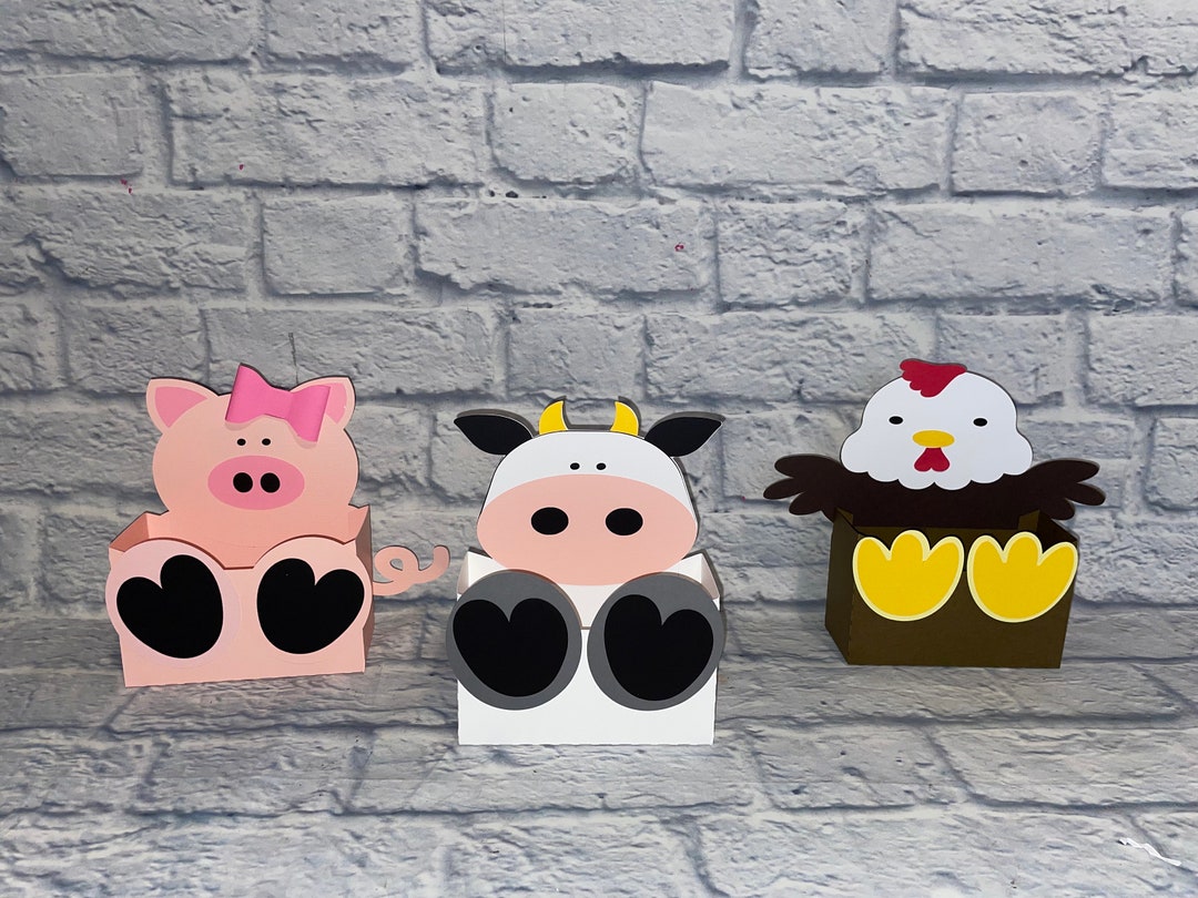 Barn Animals Birthday Party Table Decorations - Balloon Holders - Farm ...