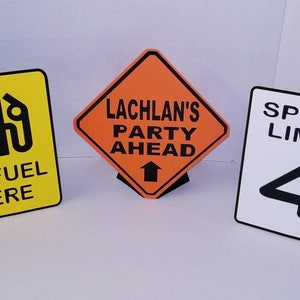 Road Signs. Race Car Birthday. Party Door Signs - Etsy