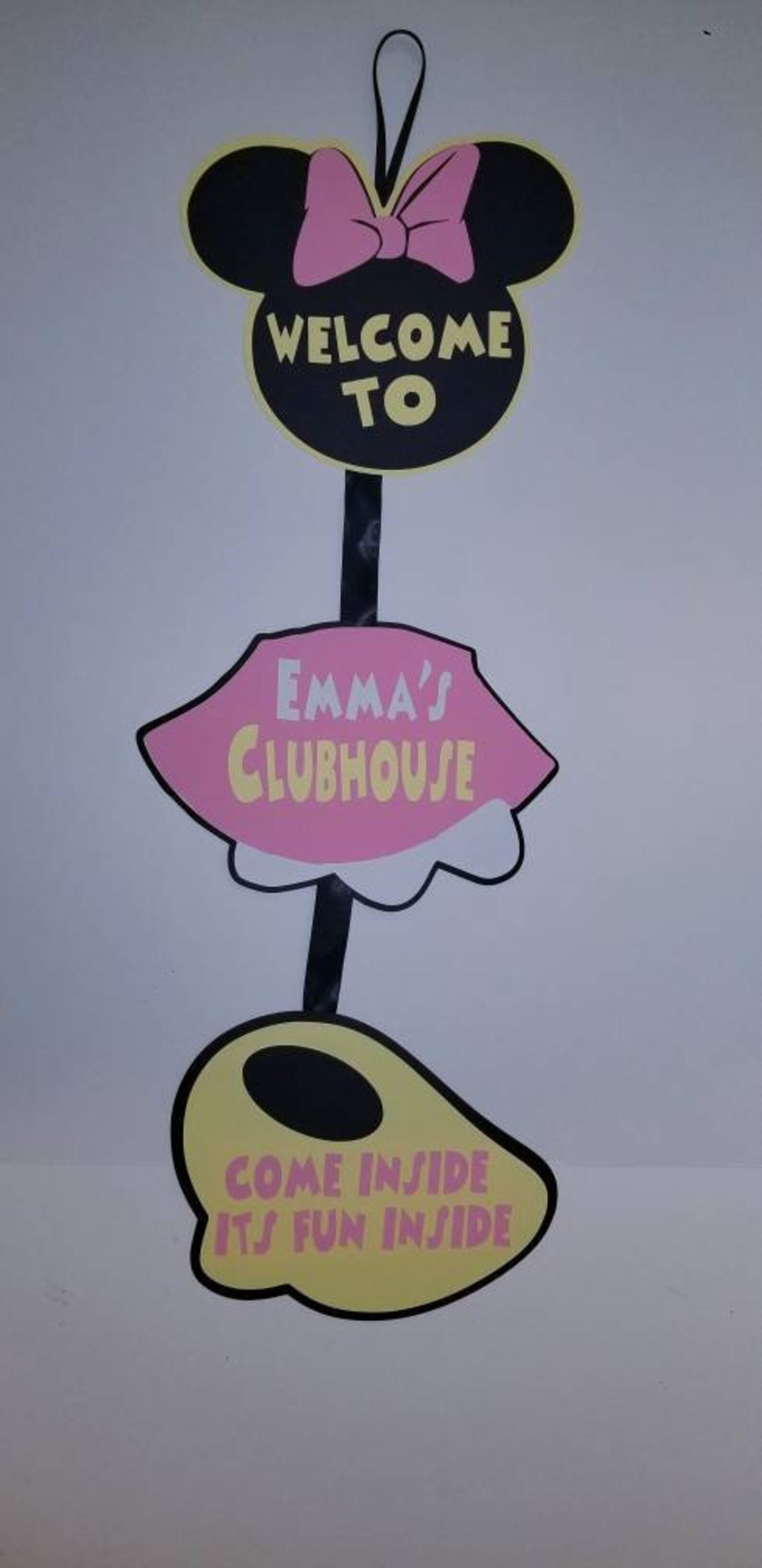 Personalized Minnie Sign. Come Inside It's Fun Inside. See - Etsy