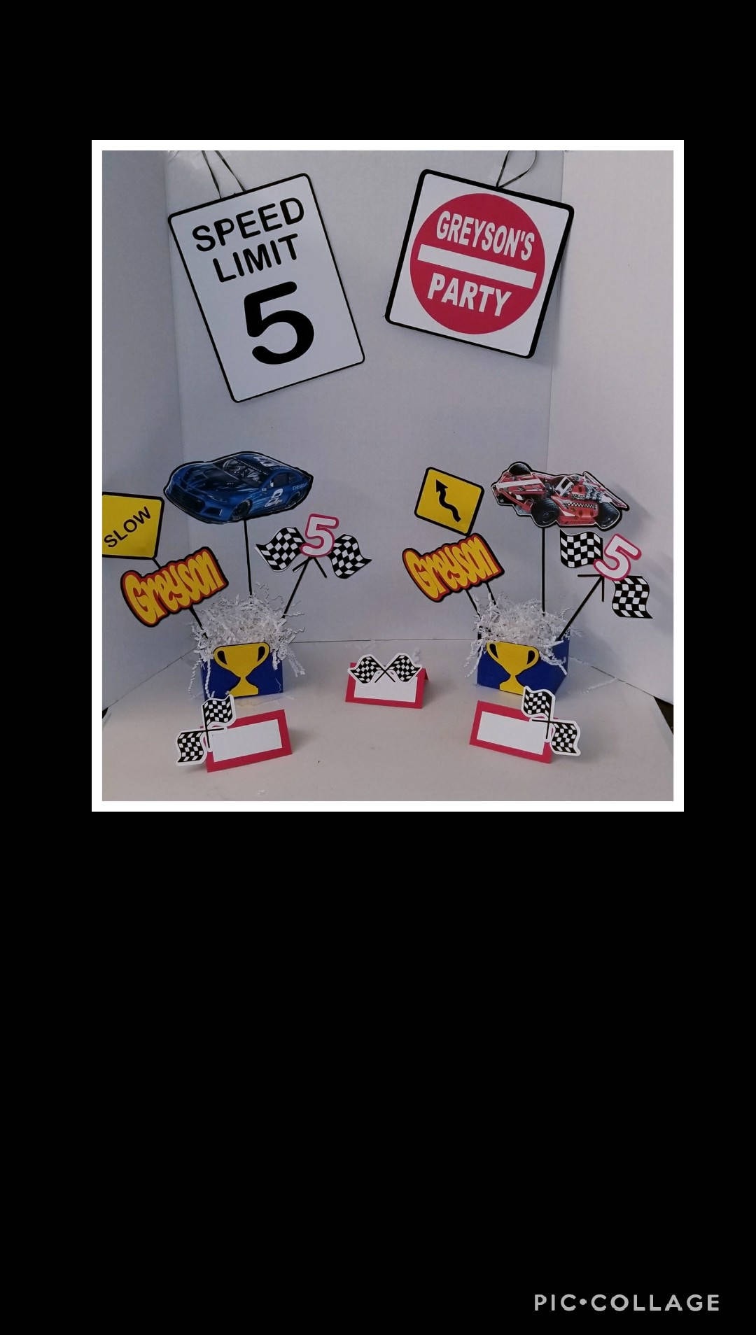 Race Car Themed Centerpiece - Etsy