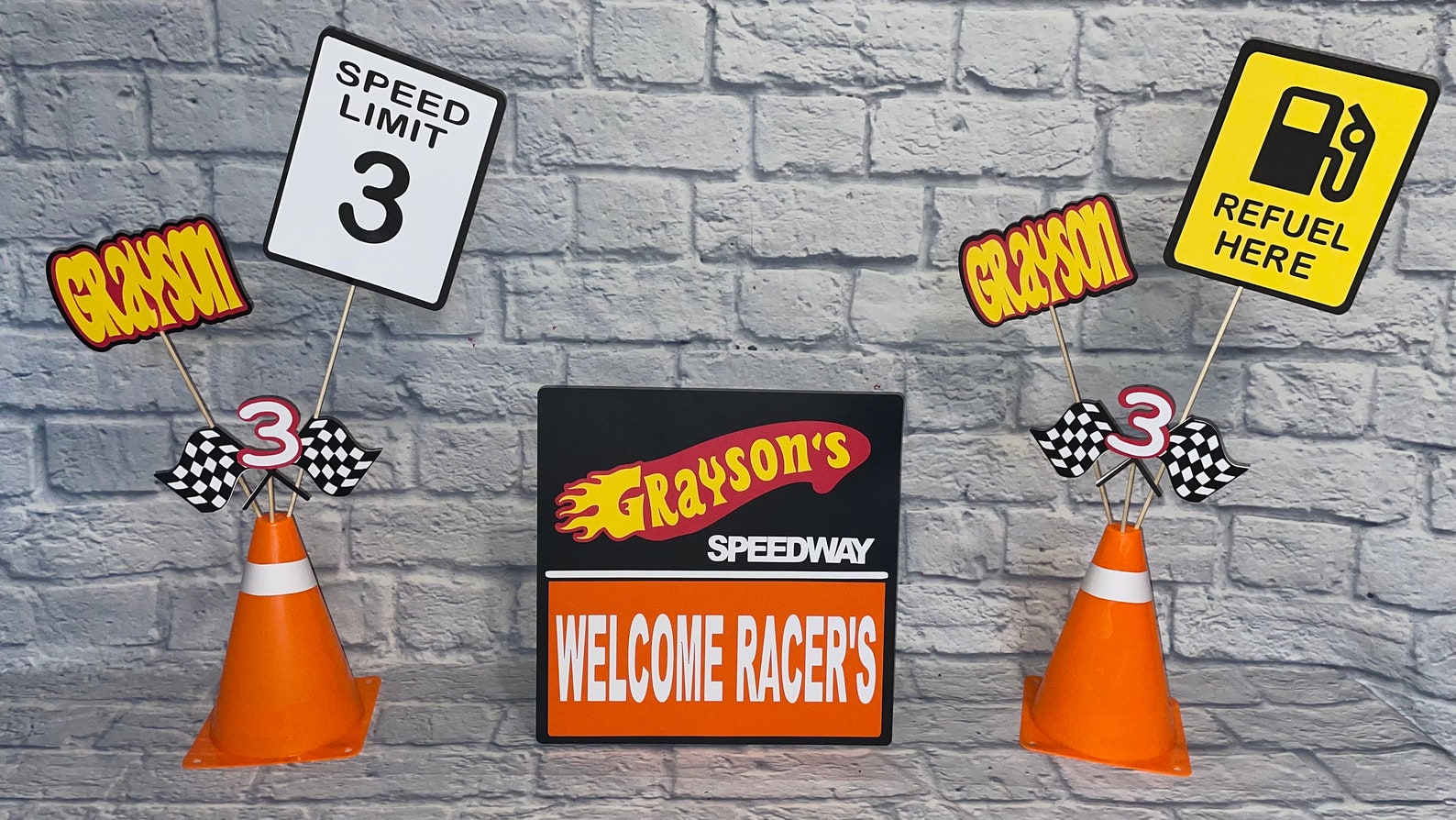Personalized Party Door or Table Signs . Race Car Birthday. - Etsy