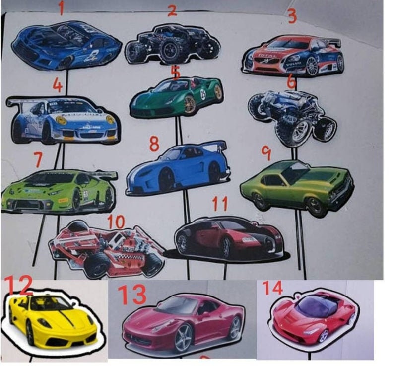 Race car themed Centerpiece | Etsy