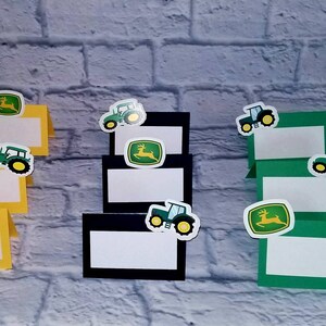 TRACTOR Tent Cards, Seating Cards, Food Labels. - Etsy