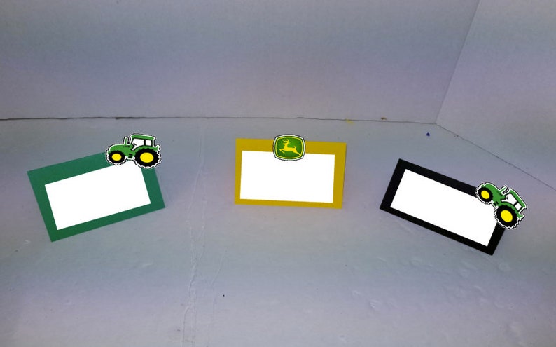 TRACTOR Tent Cards, Seating Cards, Food Labels. - Etsy
