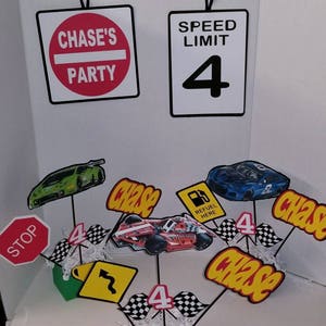 Race Car Themed Centerpiece - Etsy
