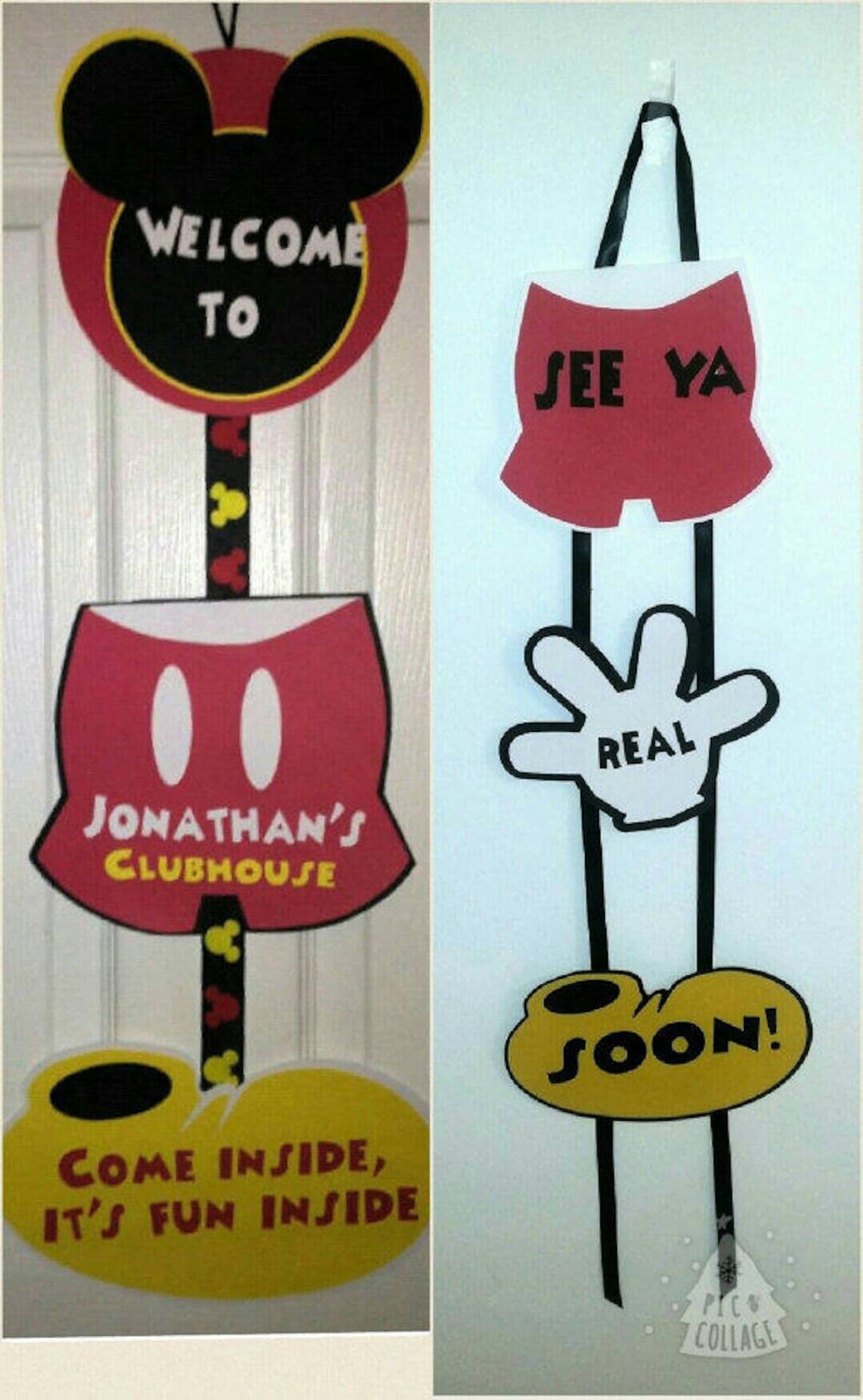 Personalized Mickey Sign. Come Inside It's Fun Inside. See | Etsy