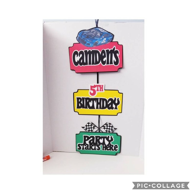 Road Sign. Race Car Birthday. - Etsy