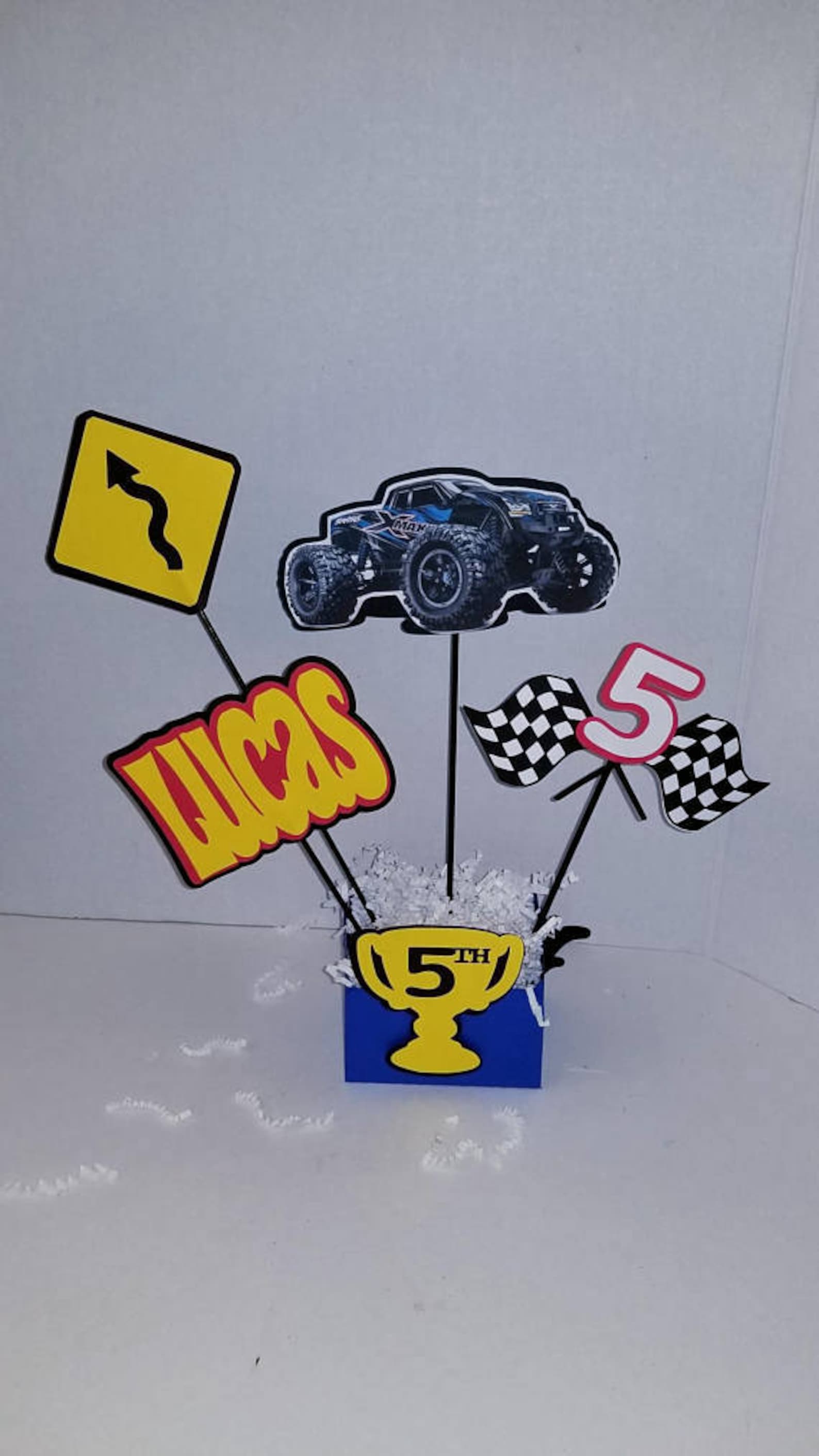 Centerpiece Race Car Themed - Etsy