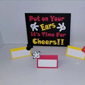 Mouskatools Tent Card. MICKEY - Etsy