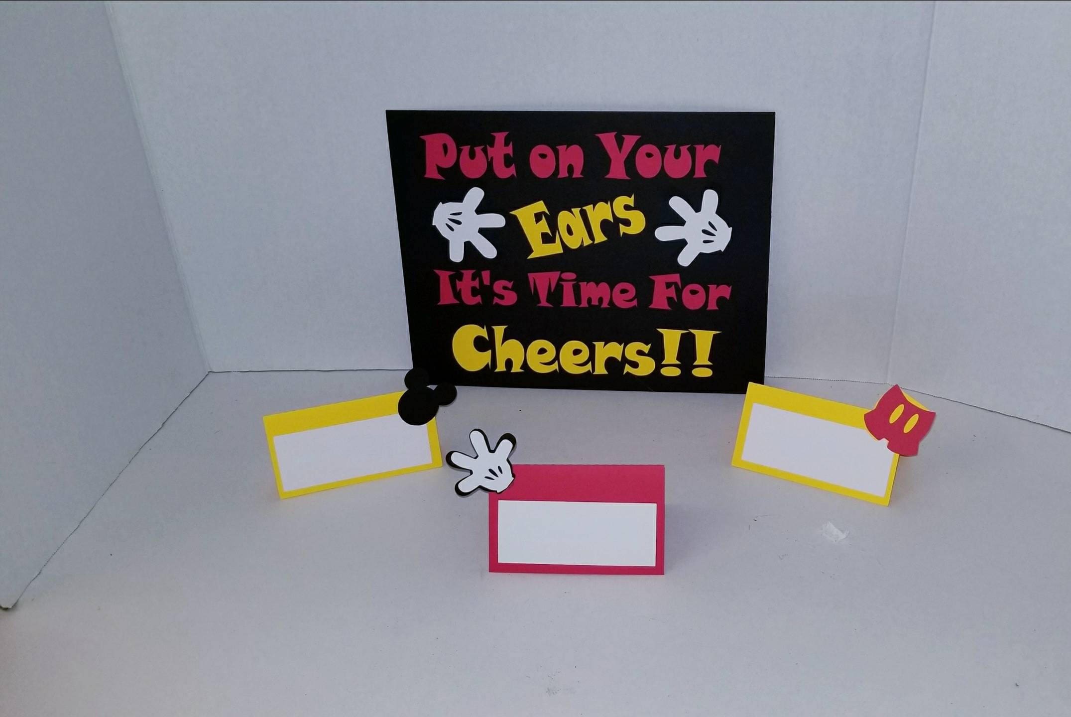 Mouskatools Tent Card. MICKEY - Etsy