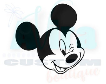 Mickey winking | Etsy