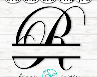 Split Letter R Svg - Etsy