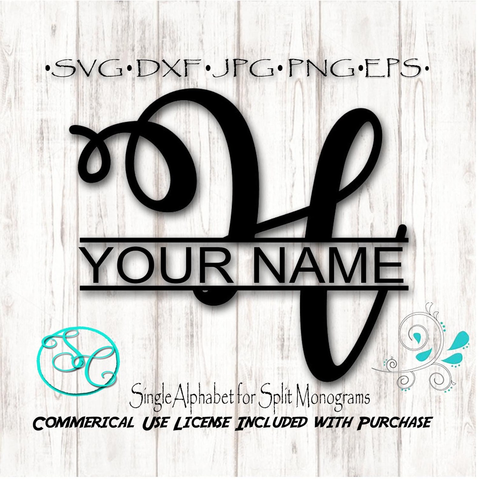 Split Monogram SVG single Letter H for Cricut and Silhouette - Etsy