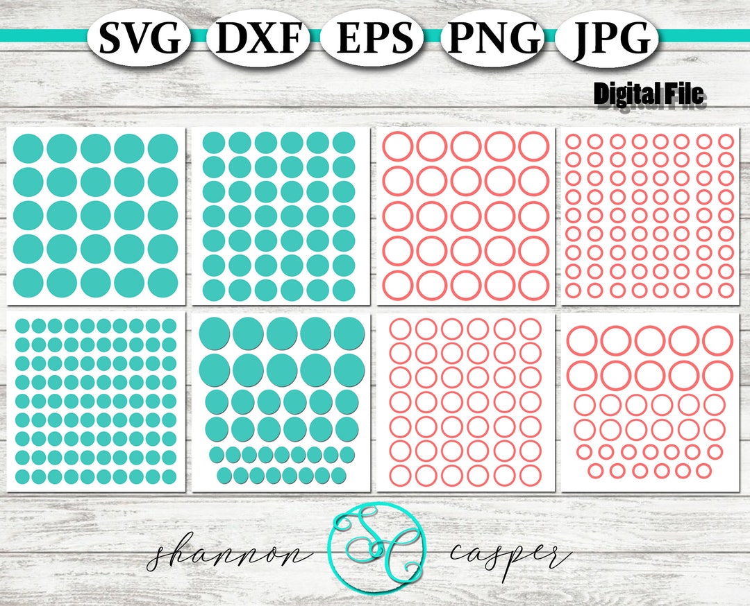 Dots and Circles SVG Digital Download - Etsy