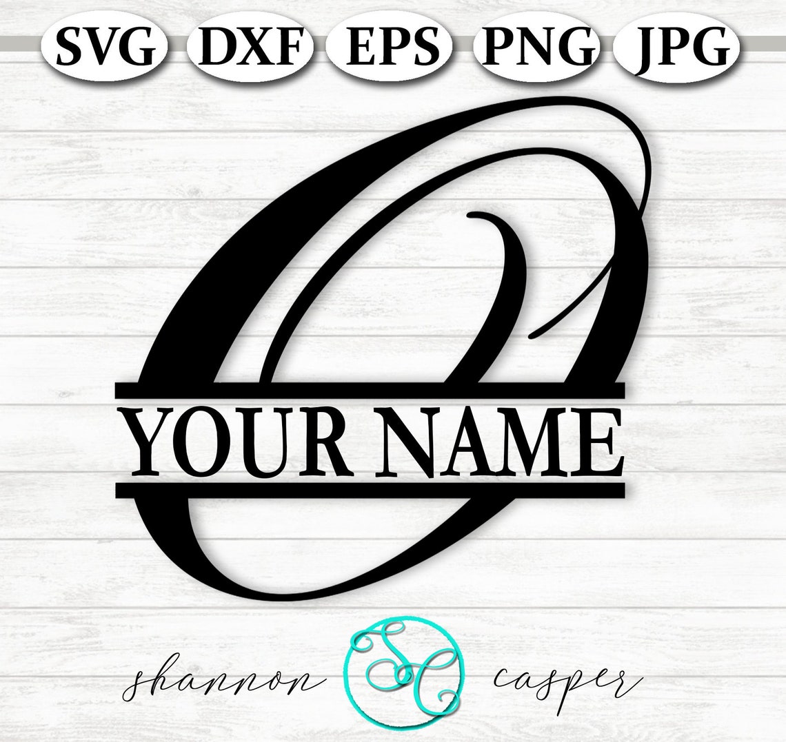Split Monogram SVG Single Letter O for Cricut and Silhouette - Etsy