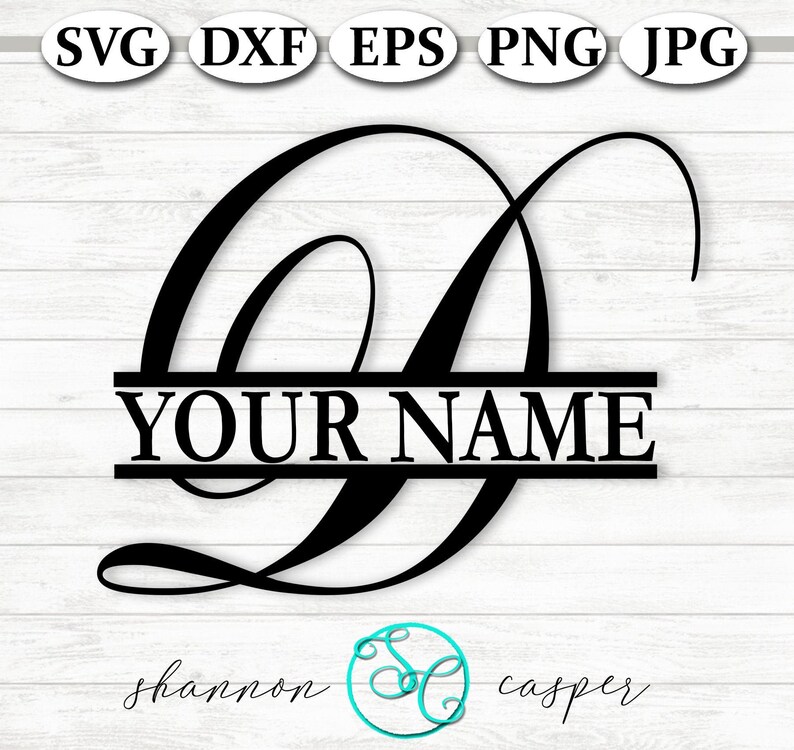 Split Monogram SVG Single Letter D for Cricut and Silhouette - Etsy