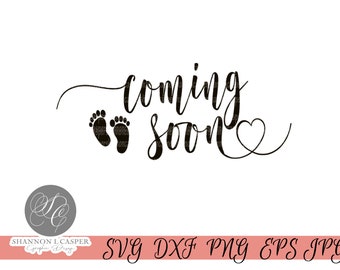 Baby Coming Soon SVG Pregnancy Announcement SVG Pregnant - Etsy