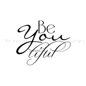 Digital Download Typographic Print Wall Art be You - Etsy