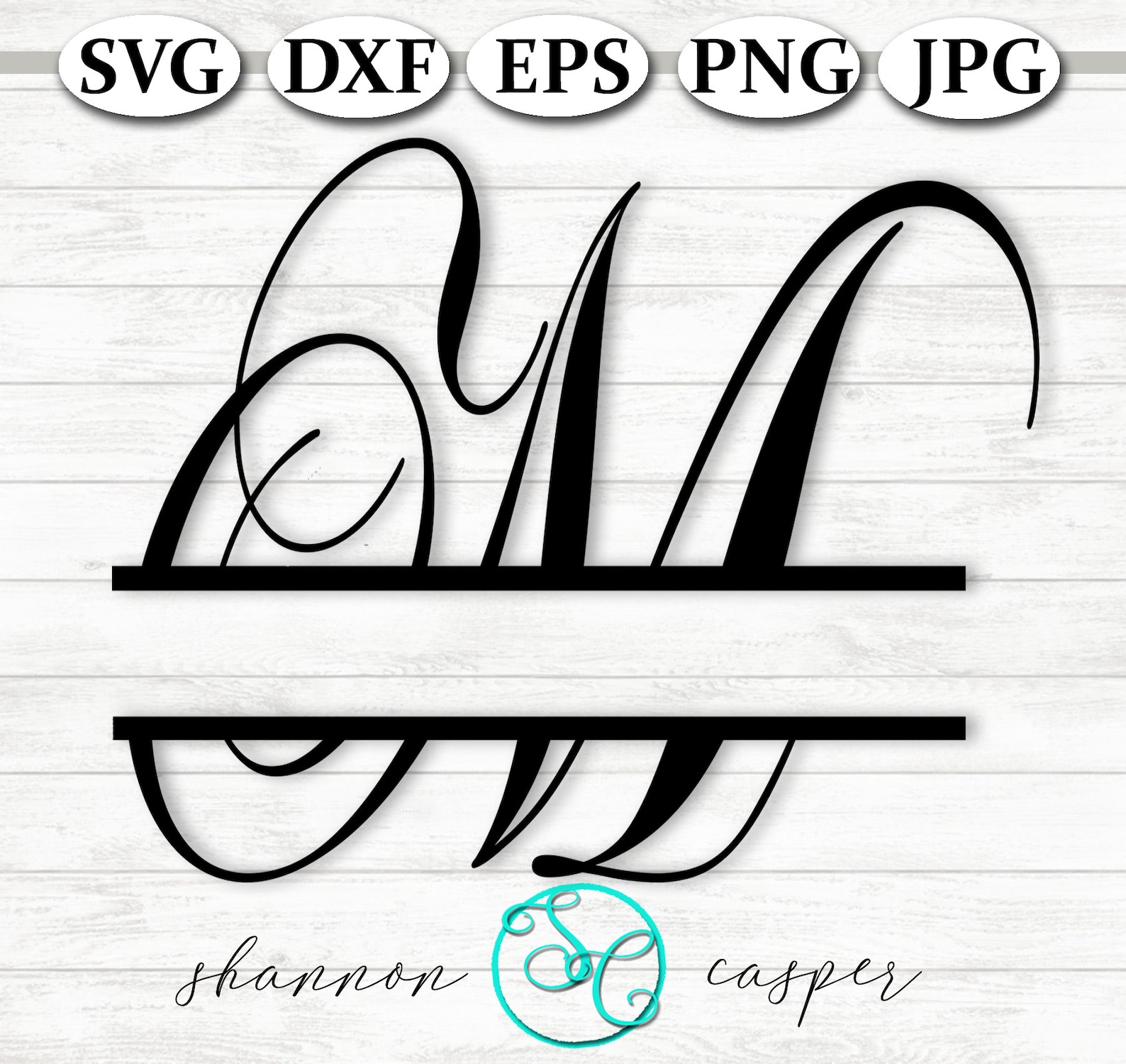 Split single Letter M Monogram for Cricut and Silhouette - Etsy UK